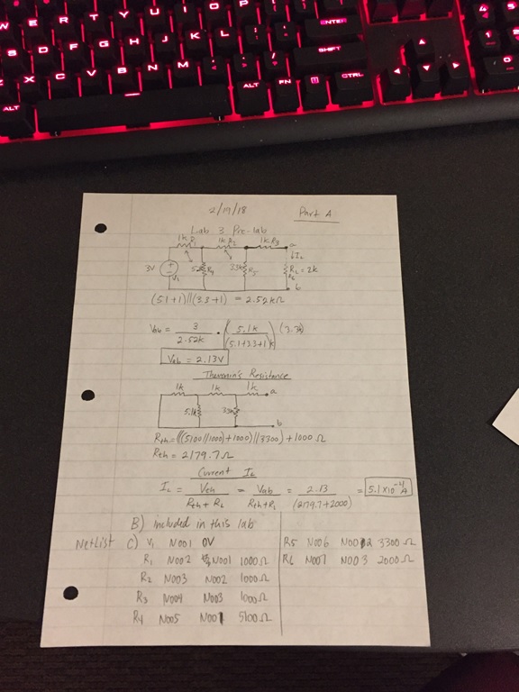 Equivalent Networks and Superposition Lab 3 Assessment Answers
