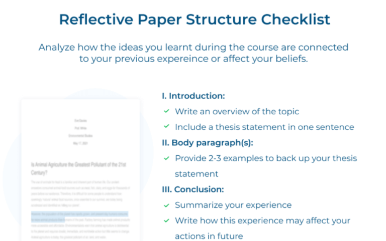 How To Write a Reflection Paragraph in An Assignment? | Assignment Help ...