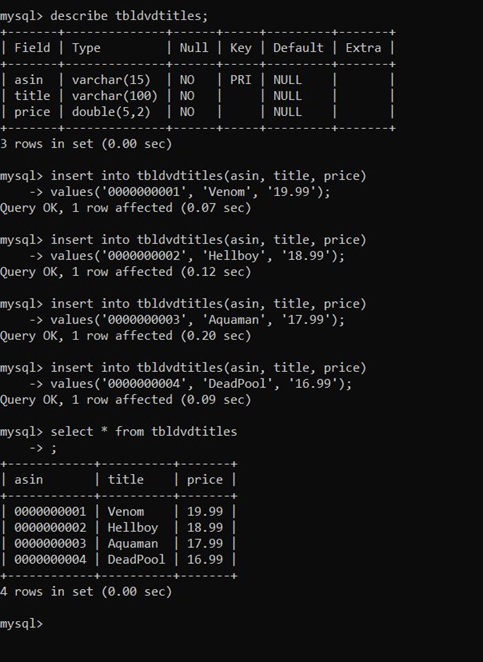 Sql Statement Task Assessment Answers 7355
